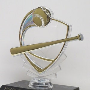 Baseball Trophy Sports Award Acrylic Economy Trophy Participation Award ...