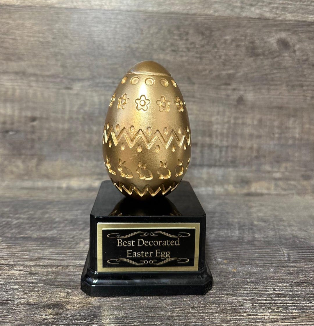 Funny Golden Egg Trophy – EGGCELLENT Job Award | Corporate Gift ...