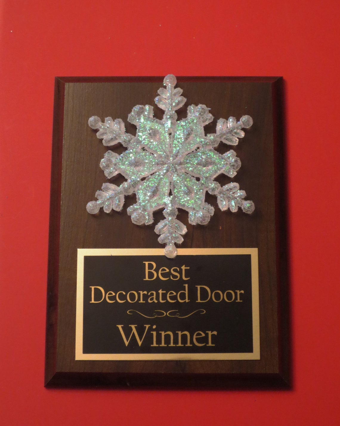 Best Decorated Christmas Trophy Door Office House Gingerbread | Etsy