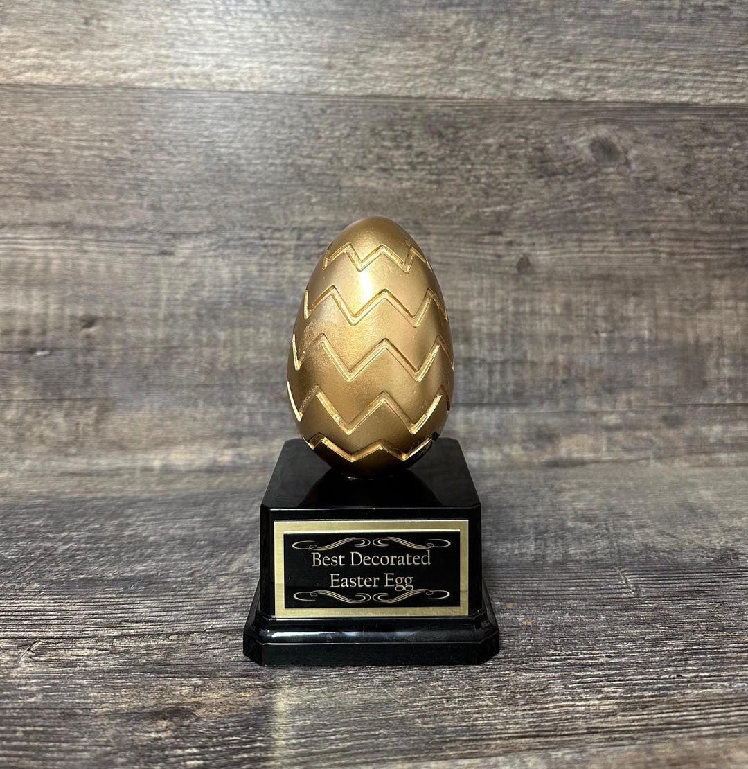 Funny Golden Egg Trophy – EGGCELLENT Job Award | Corporate Gift ...