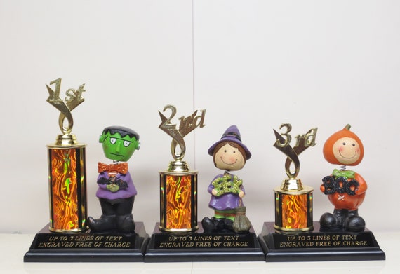 Halloween Trophy Trophies Halloween Decor Bobble Head Witch - Etsy
