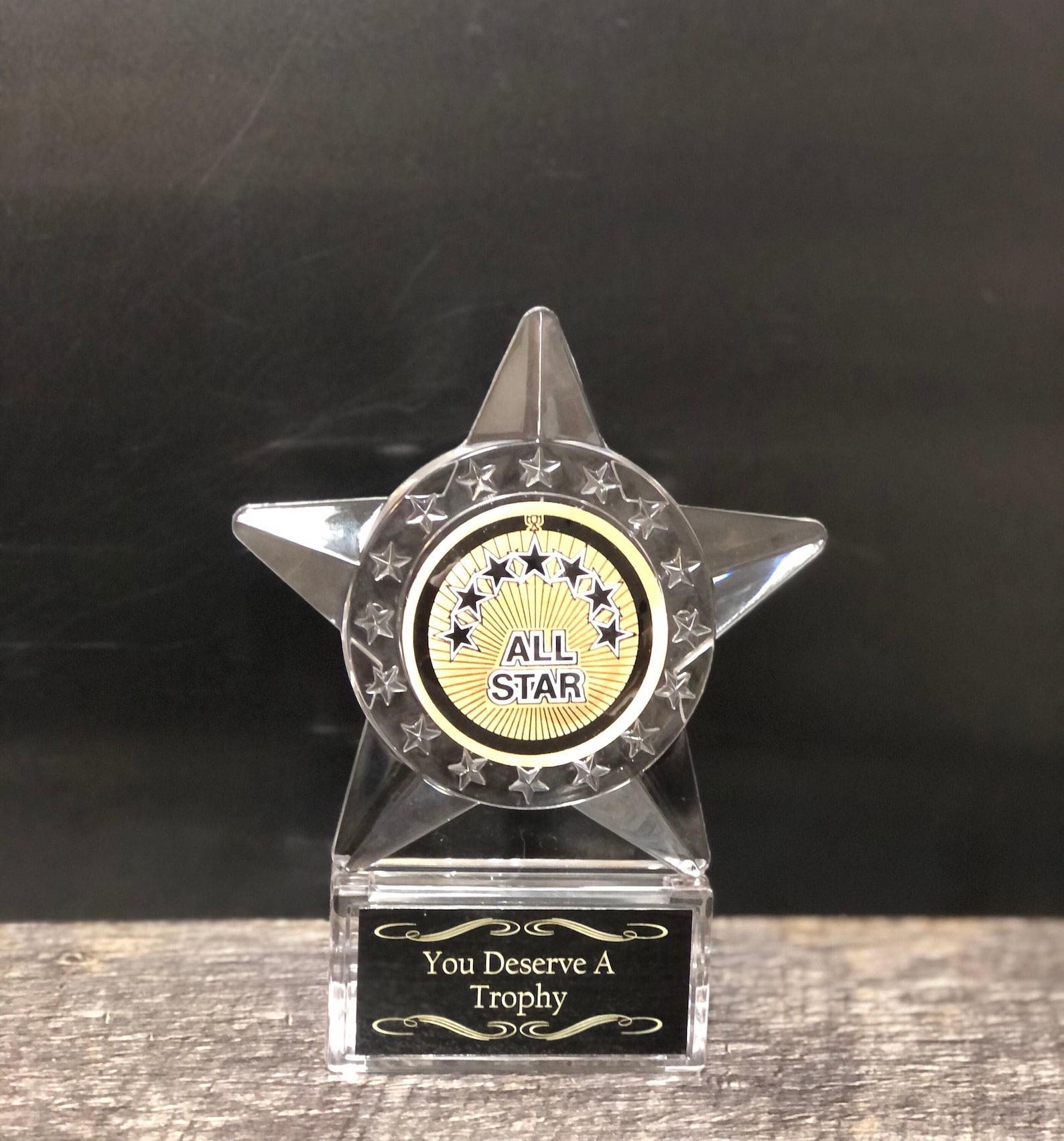 Personalized Mini Star Trophy You Deserve A Trophy Best Boss Trophy ...