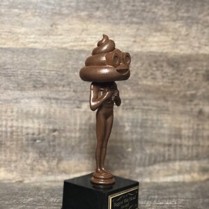 Fantasy Football League LOSER Funny Trophy XL Shit Head or Poop Head ...