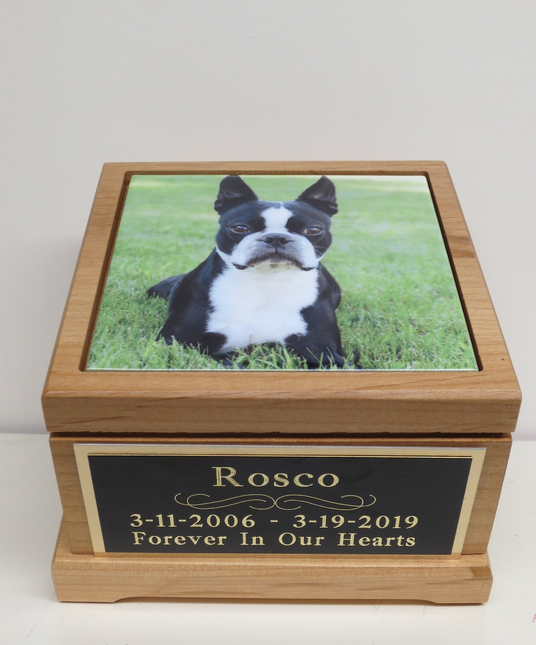 Custom Pet Urn Dog Urn Pet Memorial Keepsake Cremation Urn Custom Photo ...