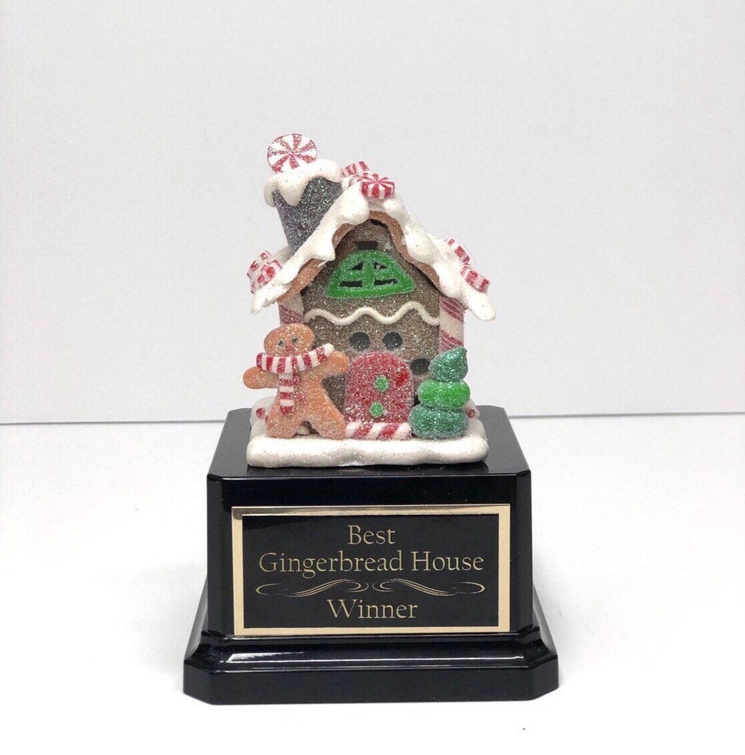 Gingerbread House Cookie Bake off Competition Trophy Ugly Sweater ...