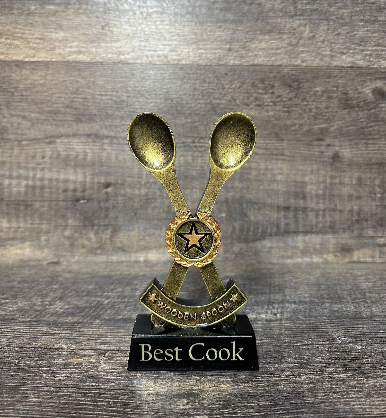 Best Baker Trophy Wooden Spoon Trophy Bake off Trophy Baking ...