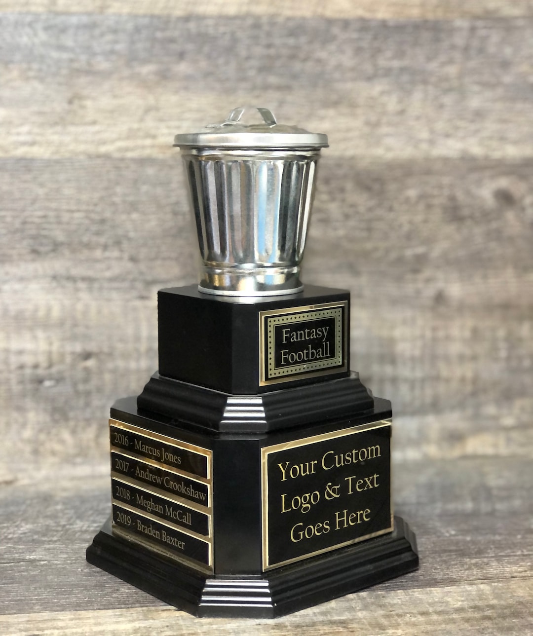 Trash Talker Perpetual Fantasy Football Loser Trophy FFL Award ...