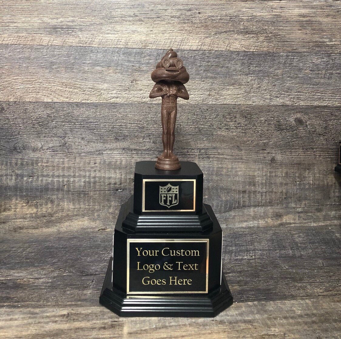 FFL Perpetual Funny Trophy Shit Head or Poop Head Award Full | Etsy