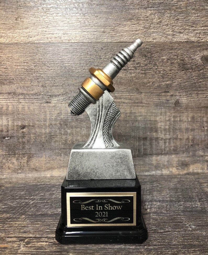 Car Show Trophy Racing Trophy 8 Spark Plug Hot Rod | Etsy