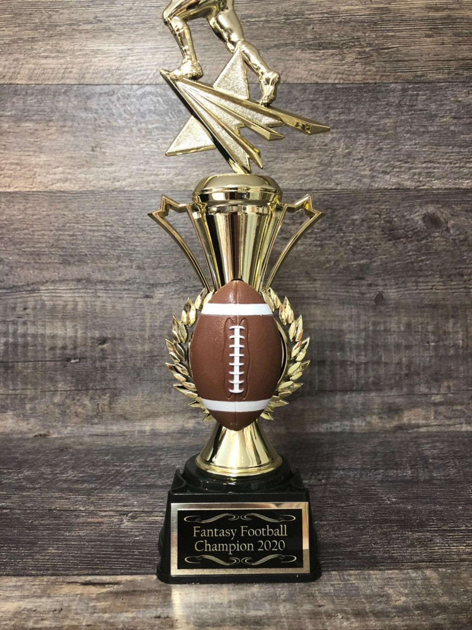 Fantasy Football Trophy FFL Football Champion Winner Fantasy - Etsy