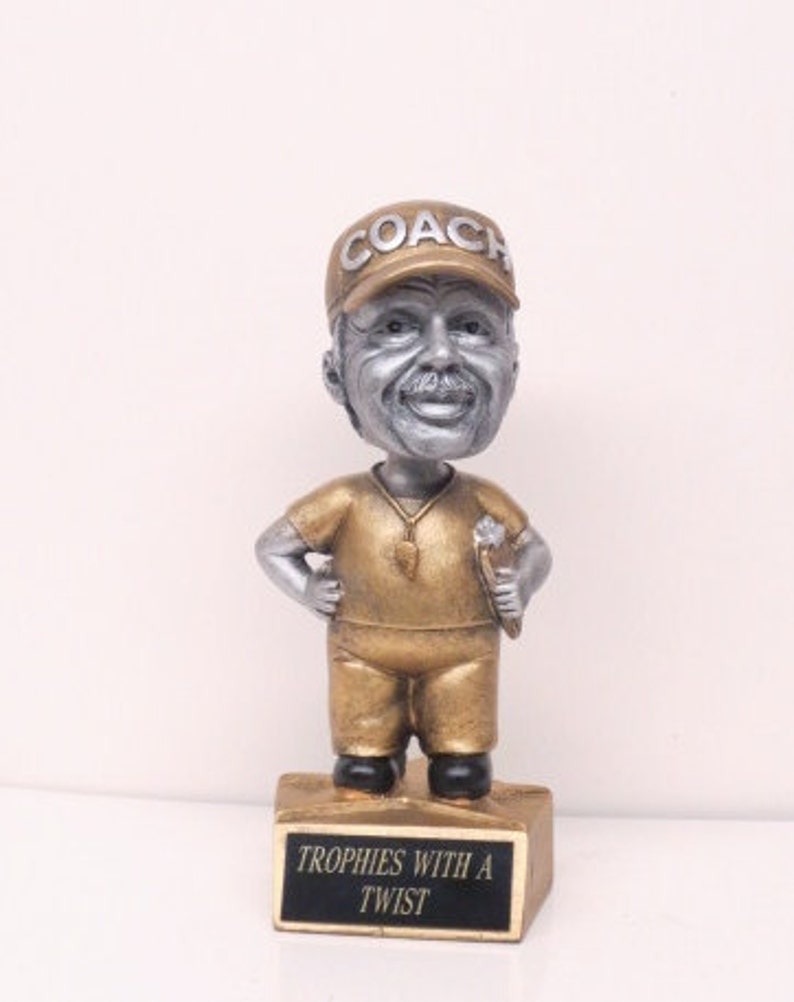 Coach Trophy Coaches Trophies Sports Award Bobble Head Thank - Etsy