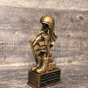 Military Award Recognition Years of Service Retirement Trophy Military ...