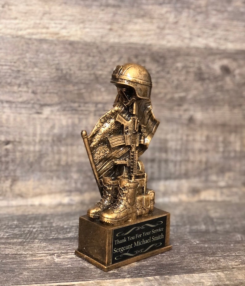 Military Award Recognition Years of Service Retirement Trophy Military ...