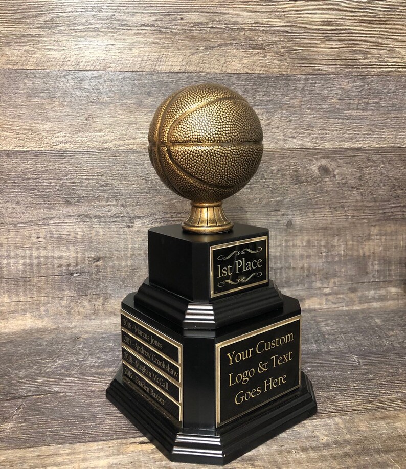 Basketball Trophy Basketball Madness Fantasy Trophy 6 or 12 Perpetual ...