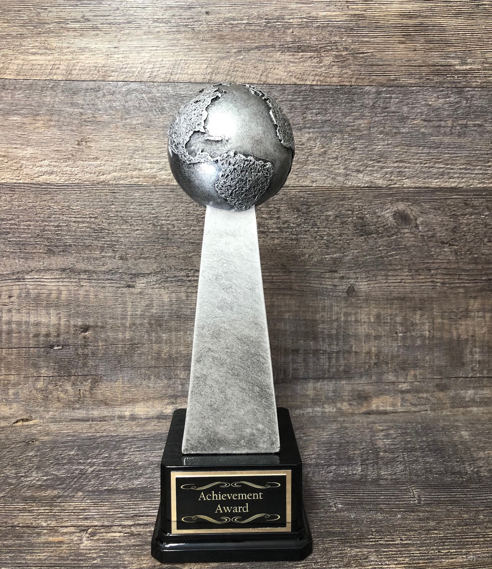 World Globe Trophy Global Achievement Trophy Personalized You | Etsy