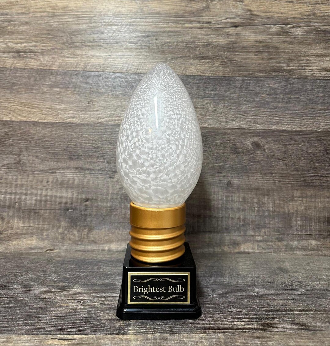 Brightest Bulb Trophy Bright Idea Corporate Award Best Decorated House ...
