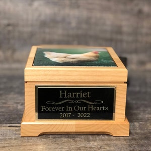 Chicken Urn Small Animal Pet Urn Hen Rooster Duck Urn Pet Memorial ...