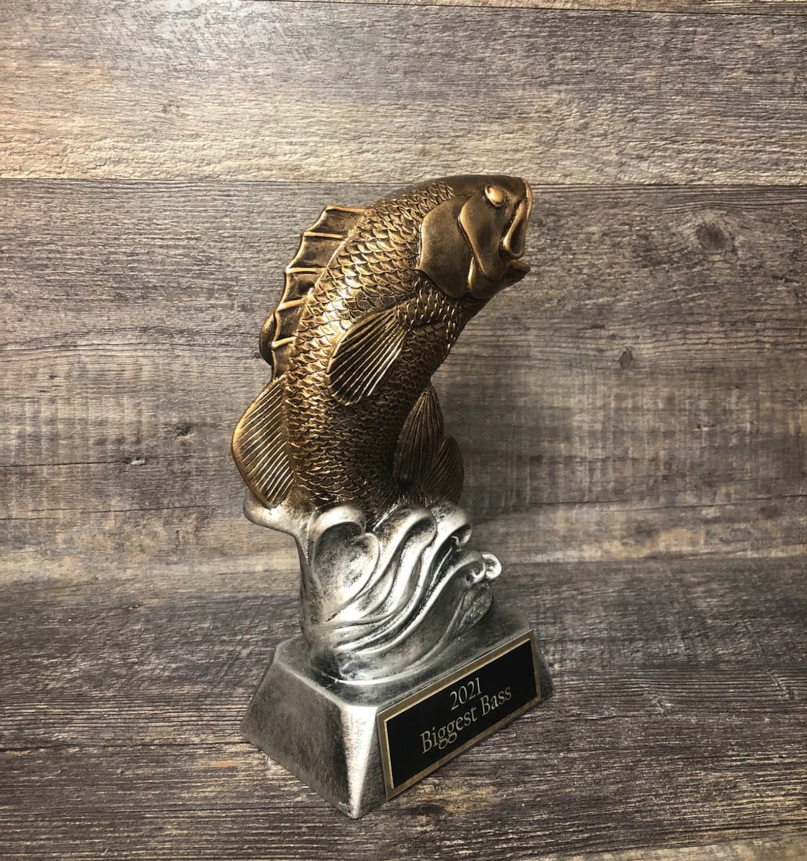 Funny #1 Master Baiter Bass Trophy Fishing Trophy Fishing Derby Trophy ...