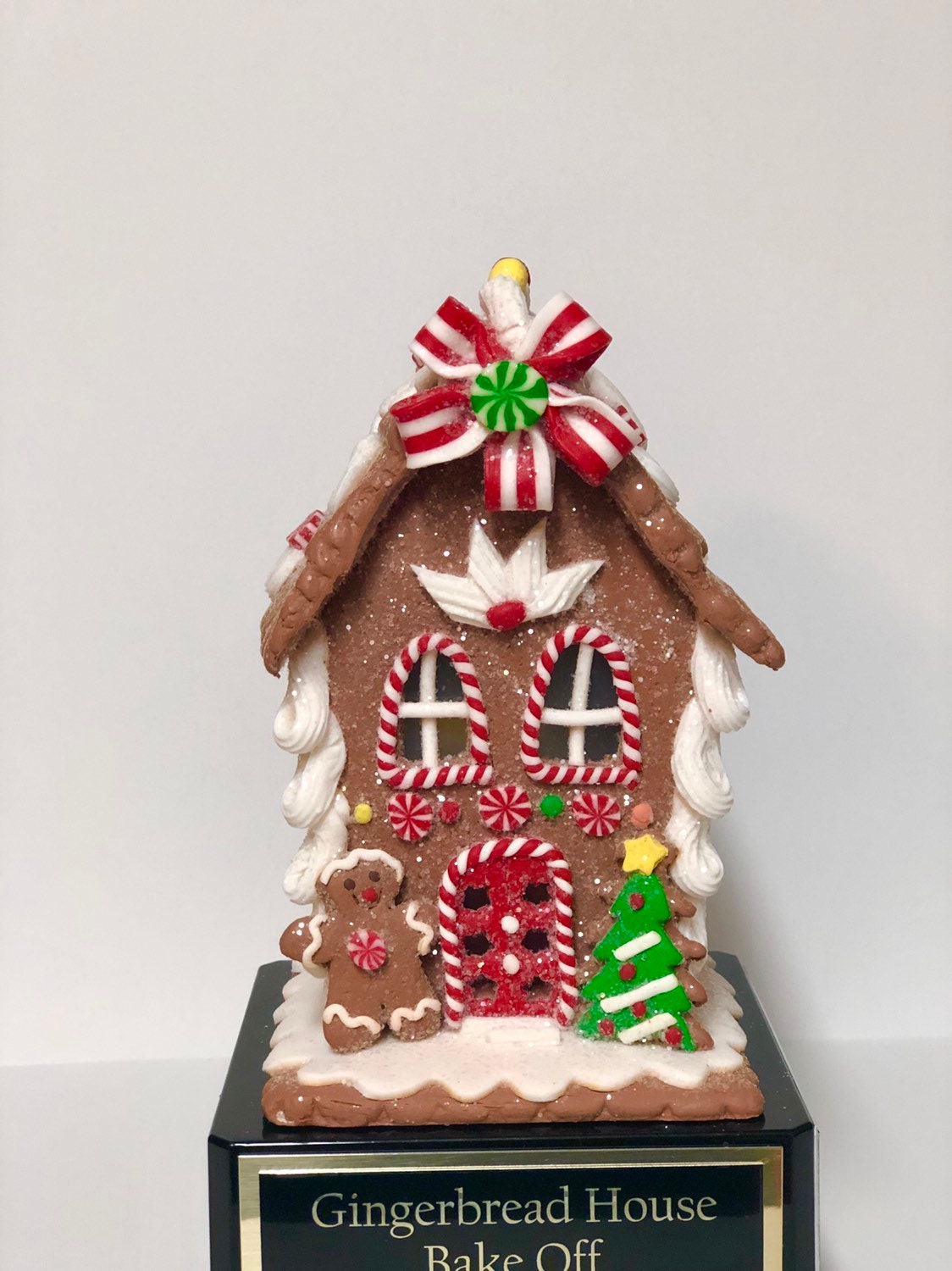 Gingerbread House Cookie Bake off Trophy 8 Med Size Ugly | Etsy