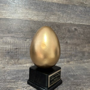 Funny Trophy Golden Egg Trophy of EGGCELLENCE Gag Gift Achievement ...