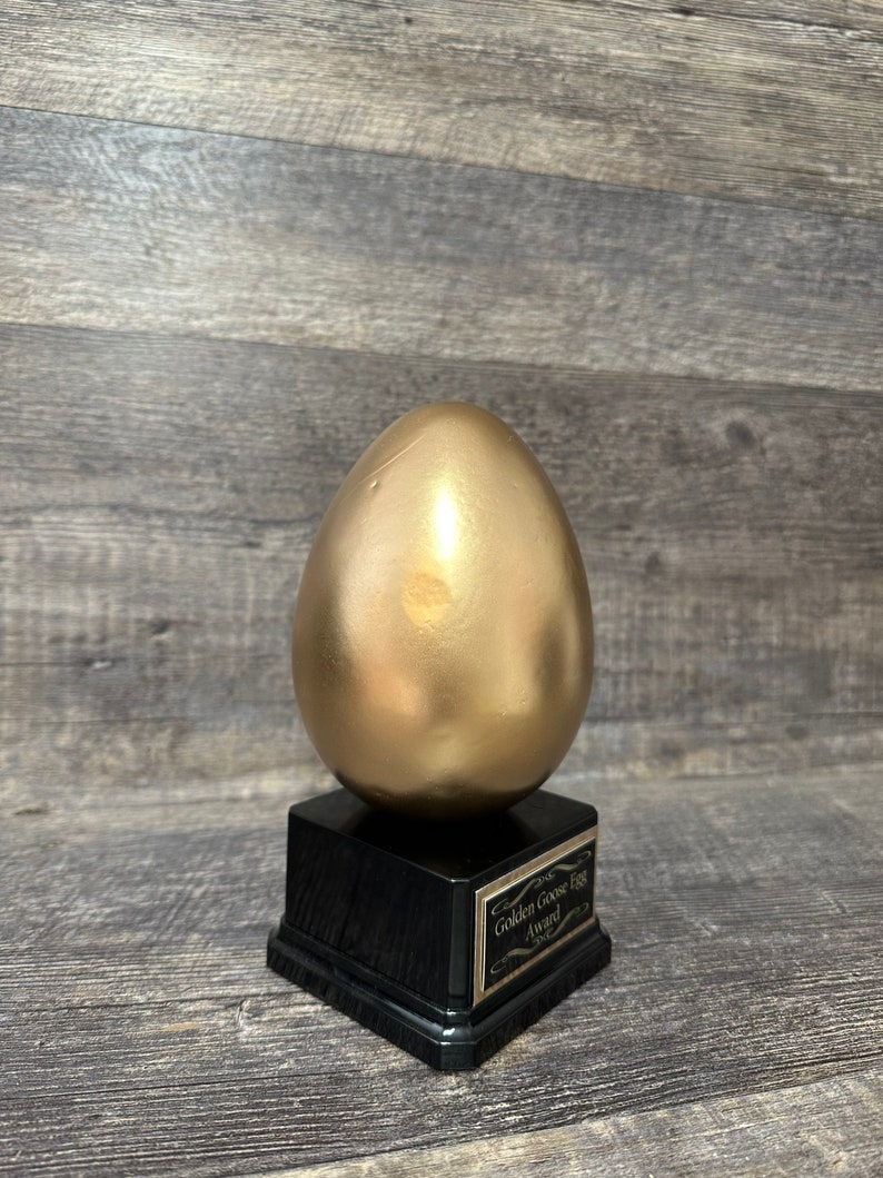 EGGCELLENCE Award Corporate Award Golden Egg Gag Gift Achievement Award ...