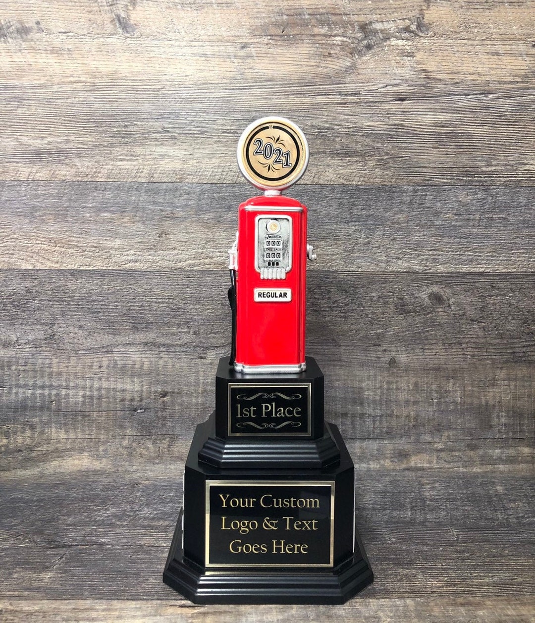 Car Show Perpetual Trophy Racing Trophy Gas Pump Hot Rod Trophy Award ...