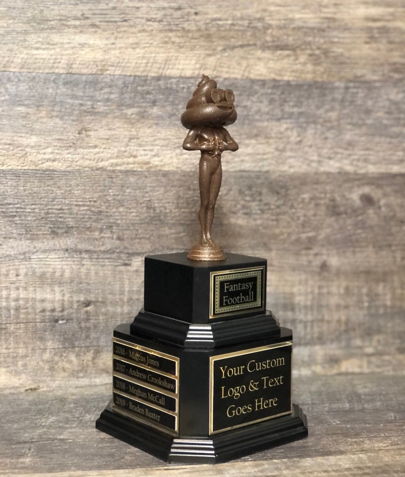 FFL Perpetual Funny Trophy Shit Head or Poop Head Award Full - Etsy