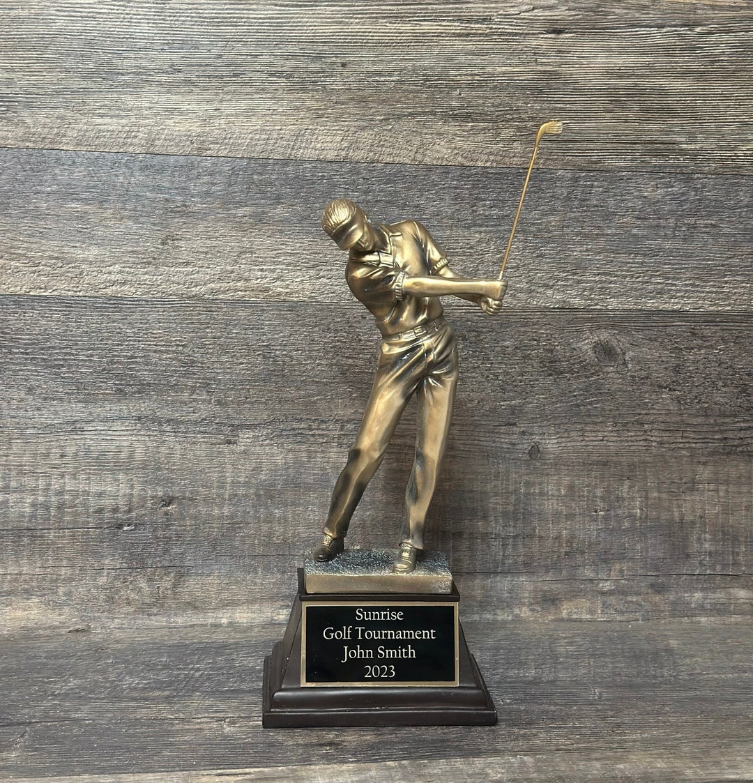 Large Golf Trophy Classic Golf Tournament Trophy Charity Event Trophy ...
