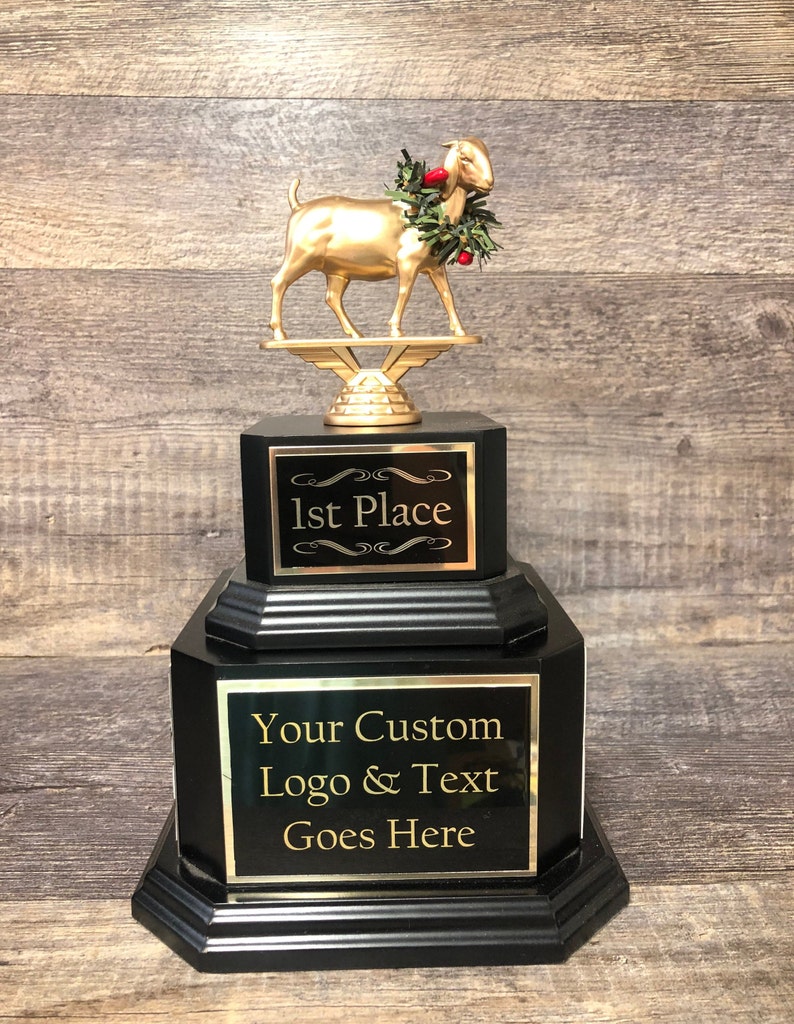 GOAT Trophy Greatest of All Time Perpetual Gold Goat Trophy - Etsy