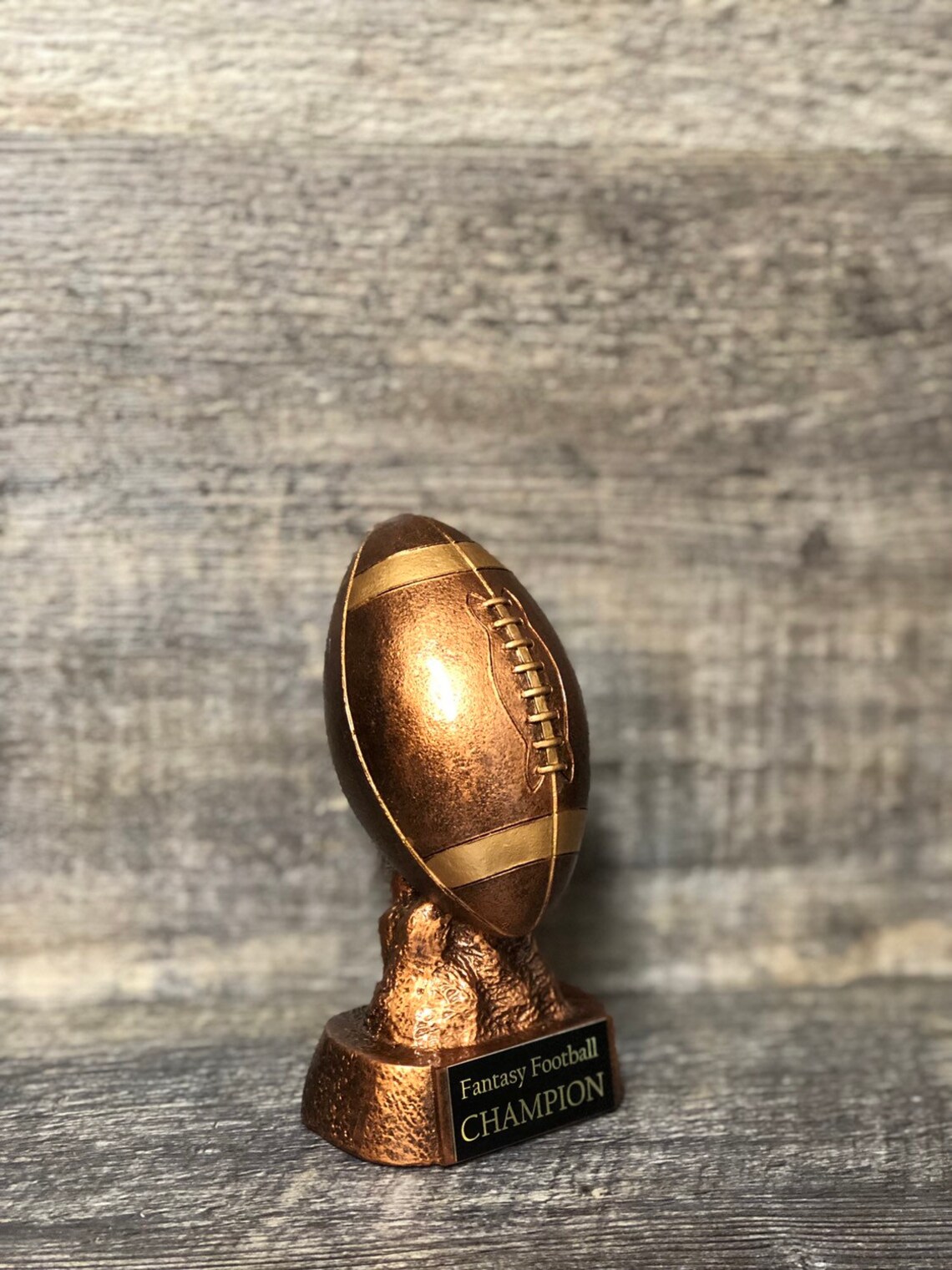 Fantasy Football Trophy FFL Bronze Football Champion Winner Fantasy ...