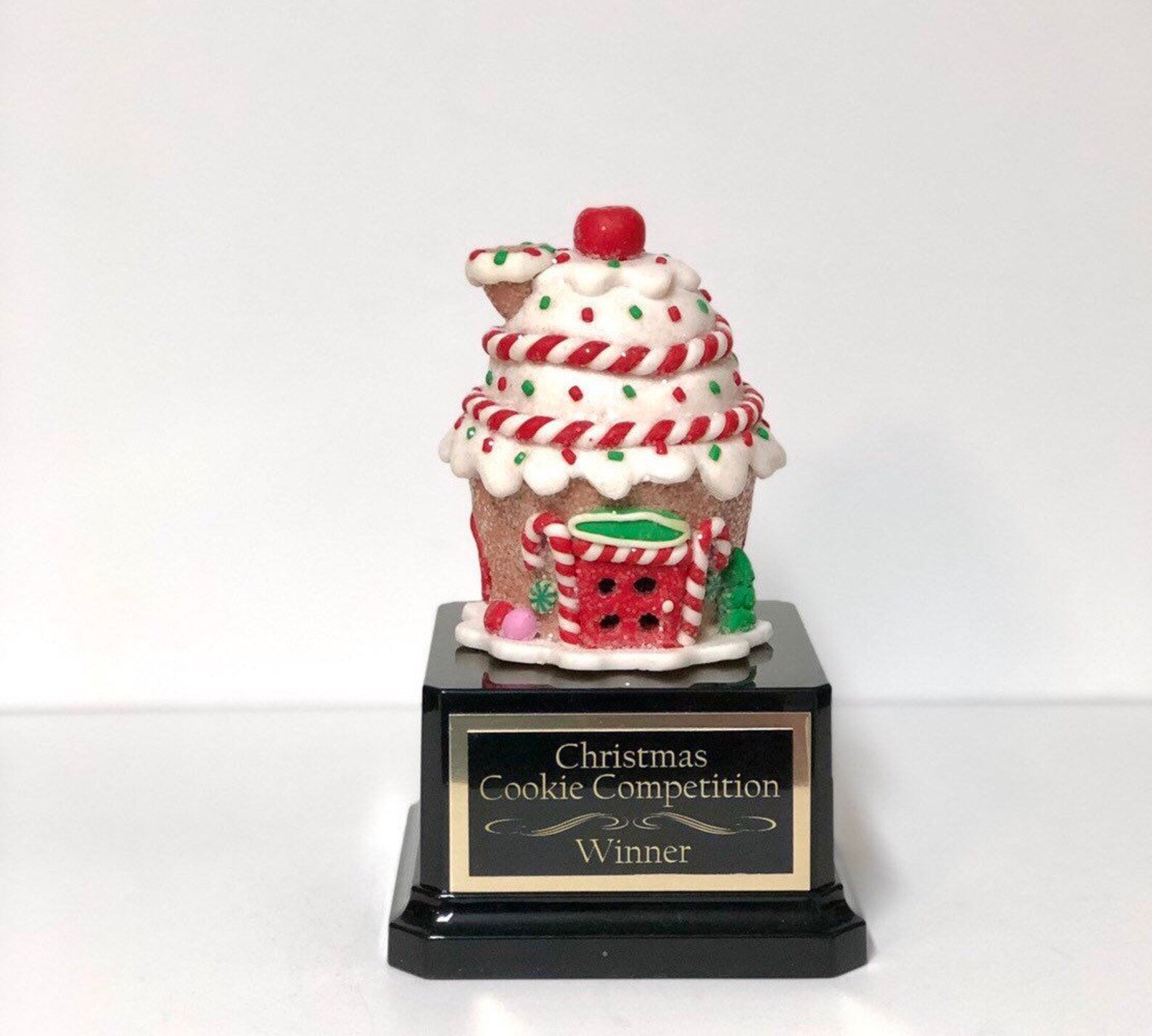 Gingerbread House Cookie Bake off Trophy Ugly Sweater Trophy - Etsy
