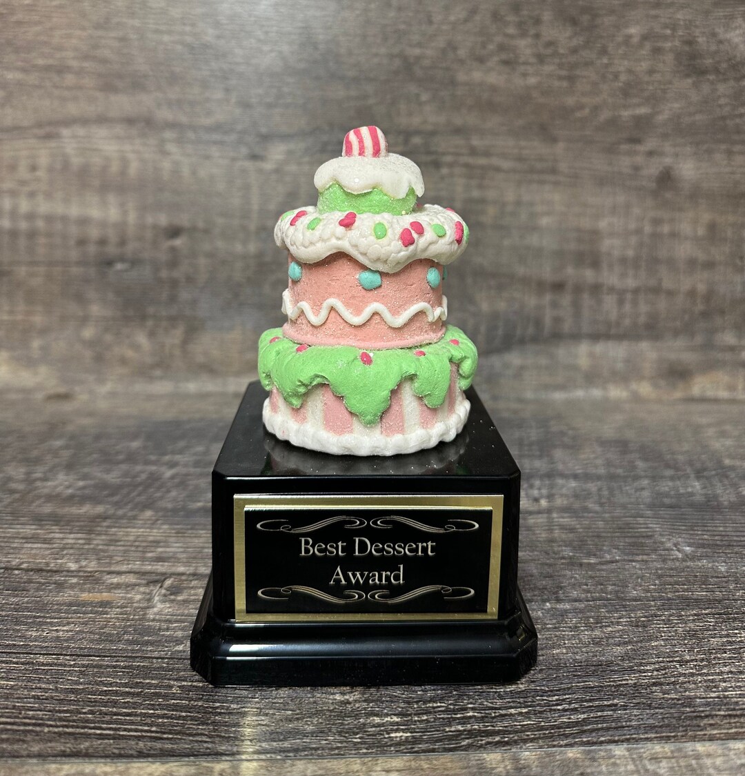 Best Dessert Trophy Bake off Trophy Cake Baking Competition Trophy ...