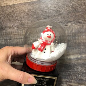 Ugly Sweater Trophy Snowman Snow Globe Trophy Best Snowman Gingerbread ...