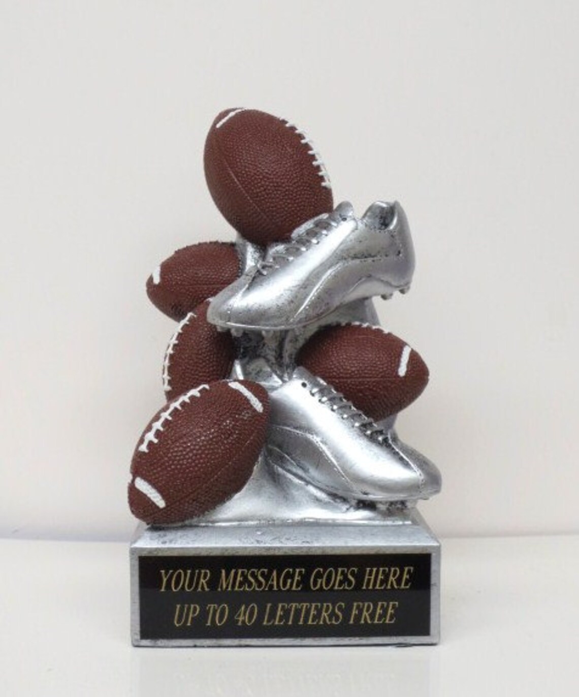Football PIGGY BANK Personalized Trophy Pee Wee Footballs Ring - Etsy