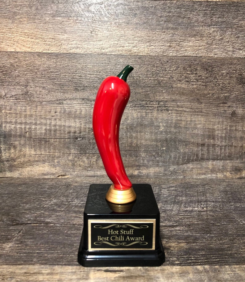 Chili Cook off Trophy Chili Competition Champion Hot Stuff Custom ...