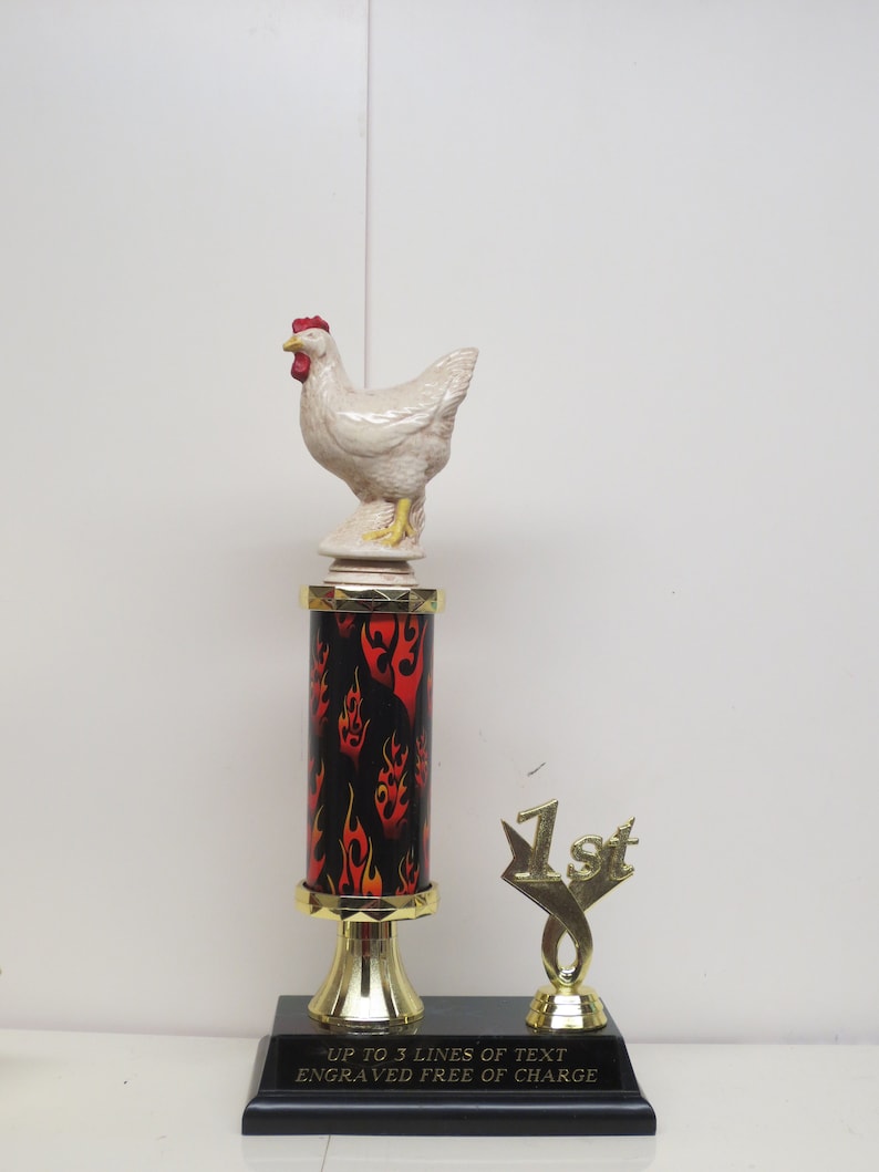 Funny Trophy Hottest Chick Award Chicken Trophy Mother Hen - Etsy