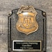 Police Policeman Trophy Plaque Top Cop Award Recognition Years of ...