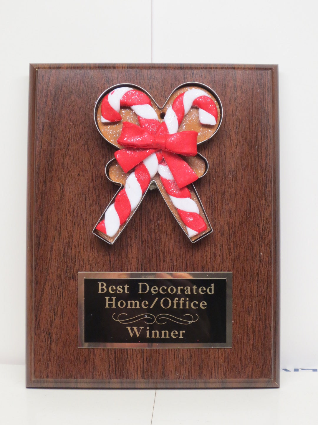 Best Decorated Office Christmas Trophy Gingerbread Cookie Bake off ...