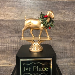 GOAT Trophy Greatest of All Time Perpetual Gold Goat Trophy Achievement ...