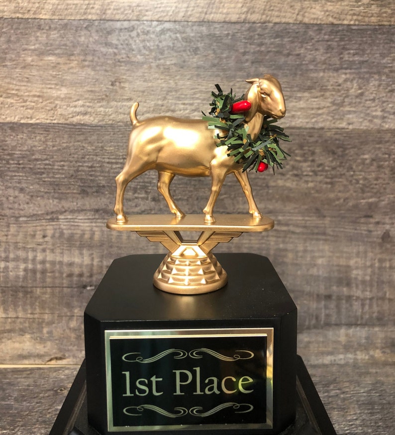 GOAT Trophy Greatest of All Time Perpetual Gold Goat Trophy - Etsy
