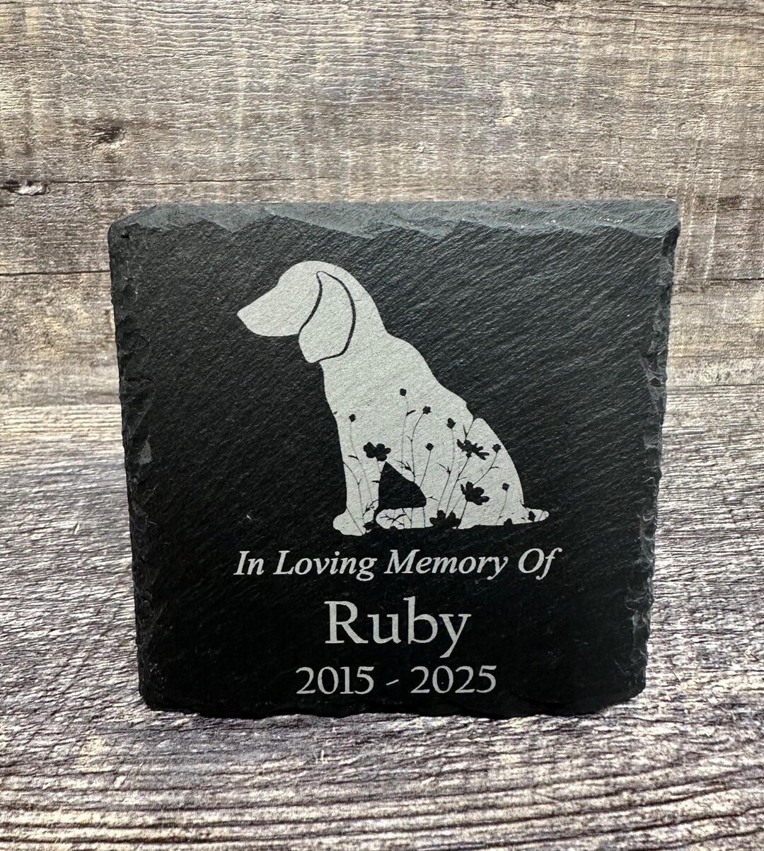 Beagle Memorial Stone Pet Memory Dog Pet Loss Gift Grave Marker ...