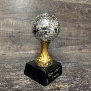Disco Mirror Ball Dance Trophy Karaoke Best Singer Award Funny Trophy ...
