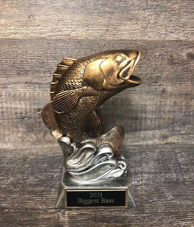 Bass Trophy Fishing Trophy Fishing Derby Tournament Trophy - Etsy