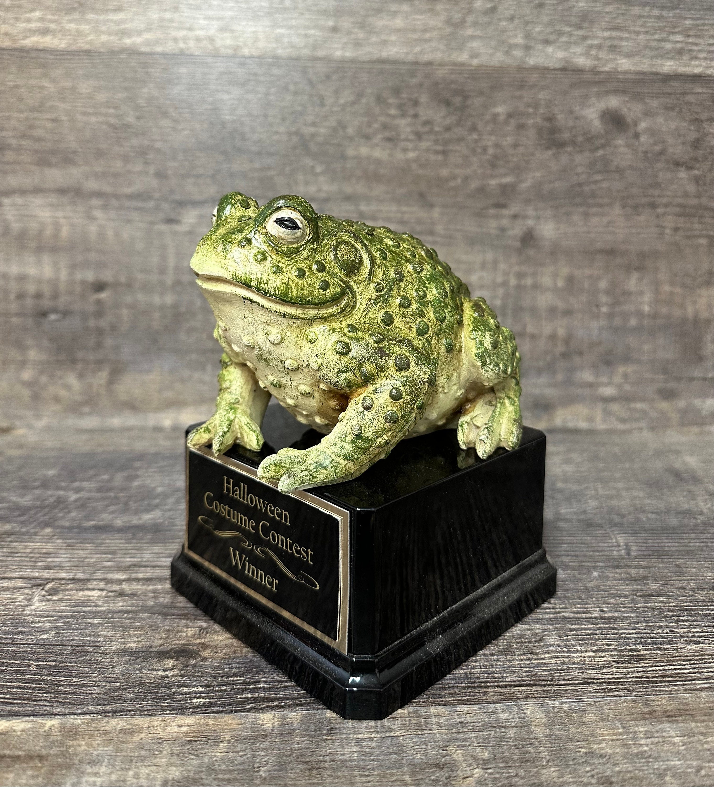 Halloween Trophy Frog Toad Trophy Scariest Costume Pumpkin Carving ...