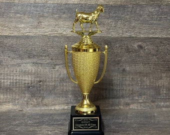 Goat Award Trophy Greatest of All Time G.O.A.T. Funny Trophy Gag Gift ...