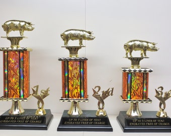BBQ Cook off Trophy. 7 Tall With Choice of Column Color. Great Trophy ...
