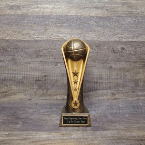 Basketball Trophy 10.5" Award Basketball Madness Trophy Fantasy ...
