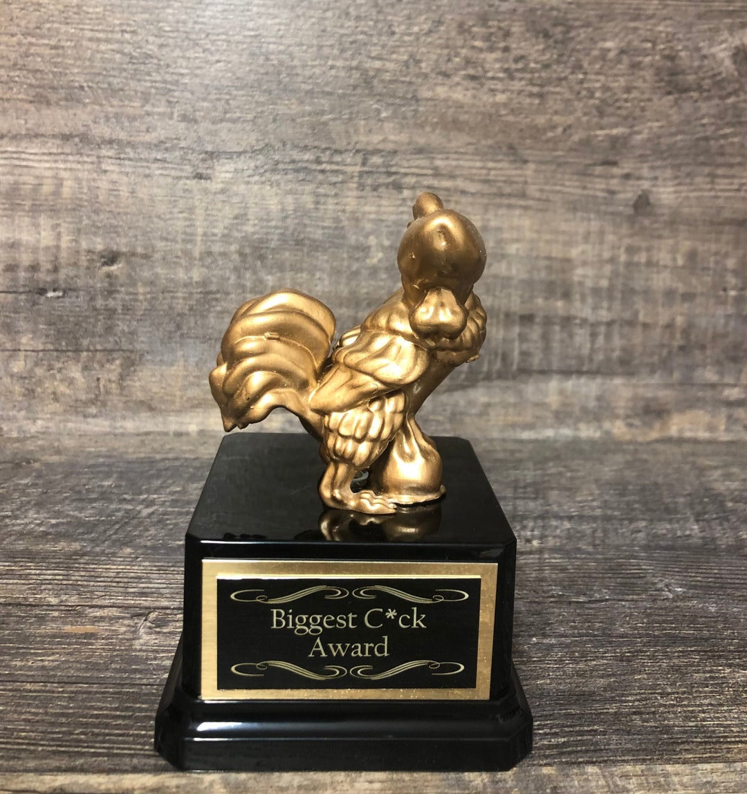 Funny Rooster Cock Trophy Mature Loser Sacko Trophy Ffl Last Place