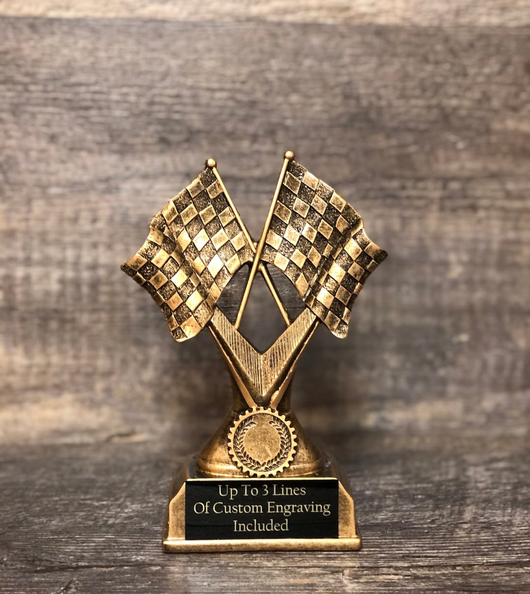 Car Show Trophy 7" Checkered Flag Racing Trophy Race Flag Trophy Best ...