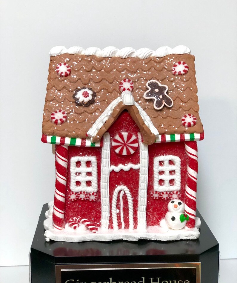 Gingerbread House Trophy Perpetual Christmas Cookie Decorating Bake off ...
